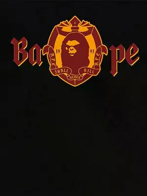 A BATHING APE Old English Logo-print T-shirt