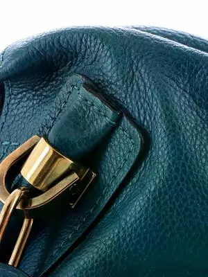 Chloé Paraty Top Handle Bag Leather Medium Satchel - Blue