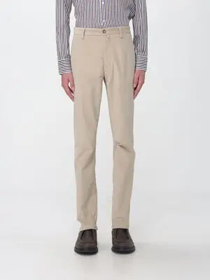 BROOKSFIELD Slim Fit Mid-rise Velvet Pants - Beige