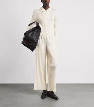 Issey Miyake Monthly Colors August Zip-up Cardigan