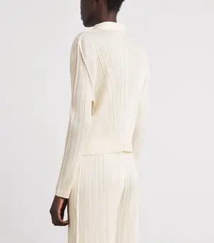 Issey Miyake Monthly Colors August Zip-up Cardigan