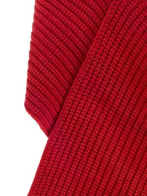 Moncler Ribbed-knit Hooded Scarf