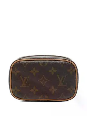 LOUIS VUITTON 1990-2010 Monogram Nice Nano Case Vanity Bag