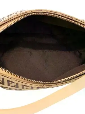 Fendi 2000-2010 Zucchino Canvas Pochette Shoulder Bag