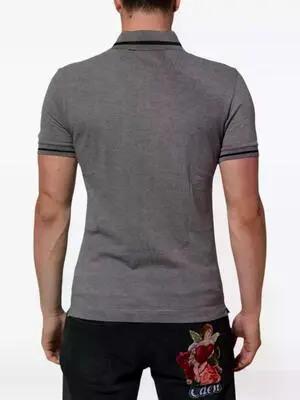 Dolce & Gabbana Logo-embroidered Collared Polo Shirt