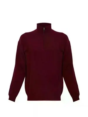LISA YANG Augustus Zip-up Sweater - Red