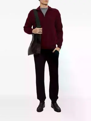LISA YANG Augustus Zip-up Sweater - Red
