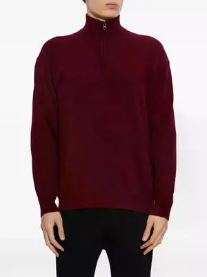 LISA YANG Augustus Zip-up Sweater - Red