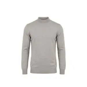 RON TOMSON Mock Neck Relaxed Sweater - Grey