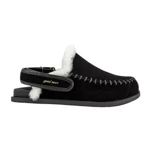 Good News Finn Warm Lined Mules Suede - Black