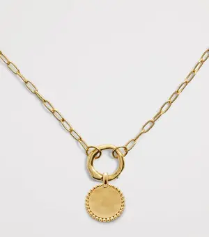 Monica Vinader Vermeil Oval-link Chain Charm Necklace