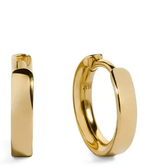 Monica Vinader Vermeil Huggie Hoop Earrings - Gold