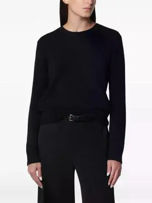 LISA YANG Mable Knitted Cashmere Sweater - Black