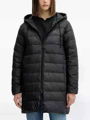Adidas Padded Hooded Coat - Black