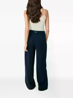 Guess Side-stripe Wide-leg Track Pants - Blue