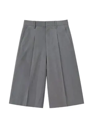 N°21 Pleated-detail Tailored Shorts - Grey
