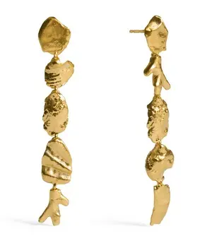 Monica Vinader Vermeil Fragments Drop Earrings - Gold