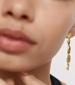 Monica Vinader Vermeil Fragments Drop Earrings
