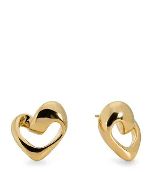 Monica Vinader Vermeil Infinity Heart Earrings - Gold