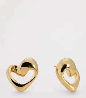 Monica Vinader Vermeil Infinity Heart Earrings