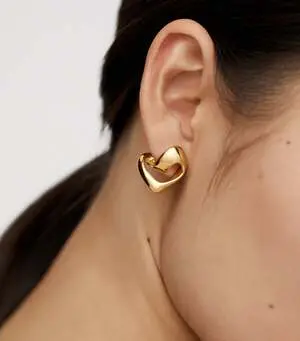 Monica Vinader Vermeil Infinity Heart Earrings