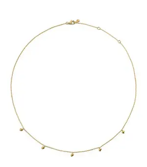 Monica Vinader Vermeil Fragments Station Necklace - Gold