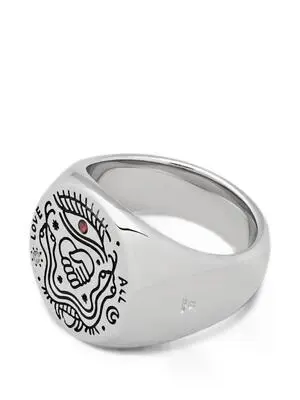 Tom Wood Love All Engraved Ring