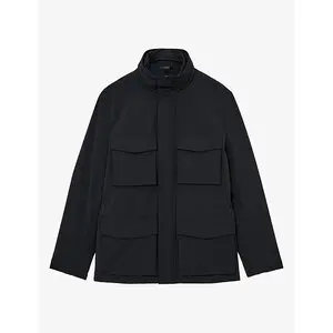 REISS Glick Gilet-insert Woven Jacket - Navy