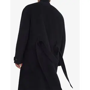 REISS Selation Belted Wool-blend Coat