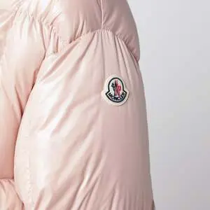 Moncler Parana Down Jacket In Nylon Laqu - Pink