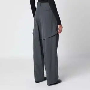 Loewe Charcoal Mélange Wool Trousers