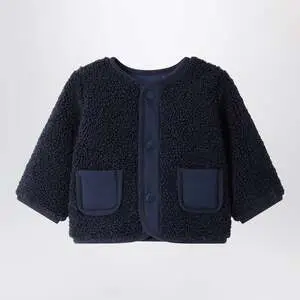 Bonpoint Navy Reversible Melice Jacket - Blue