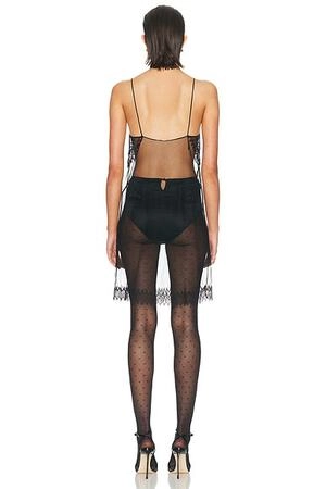 TOM FORD Stretch Tulle Cocktail Slip Dress