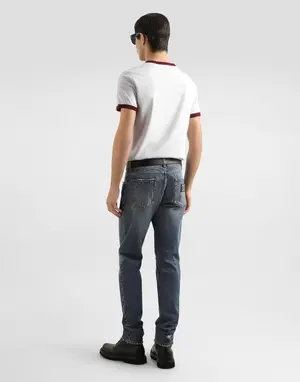 Dolce & Gabbana Regular Cotton Jeans Denim Multi-colored