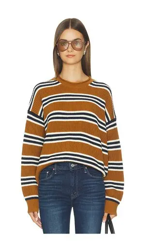 Madewell The Arden Crewneck Sweater In 100% Cotton In . Also - Multi