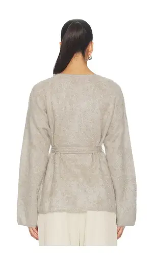 Soft Goat Brushed Cardigan In . Also