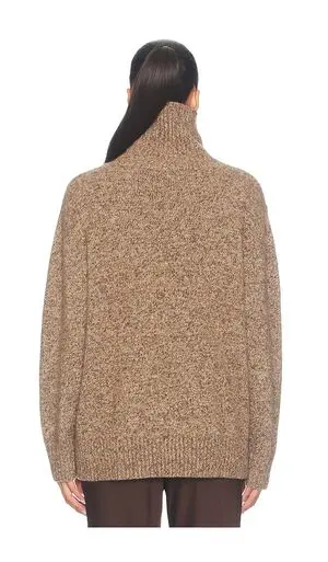 Soft Goat Marled Relaxed Fit Turtleneck In . Also