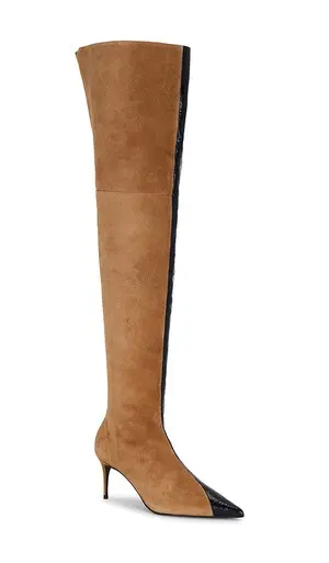 Black Suede Studio Boots For Women
