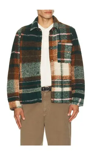 PERCIVAL Knowles Check Overshirt In . Also - Multi
