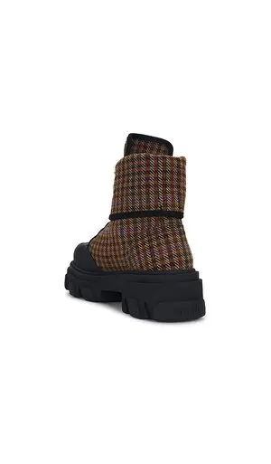 GANNI Cleated Canvas Wool Boot In . Also