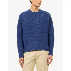 Nn07 Jim Crew Neck Melange Wool-blend Knit Jumper
