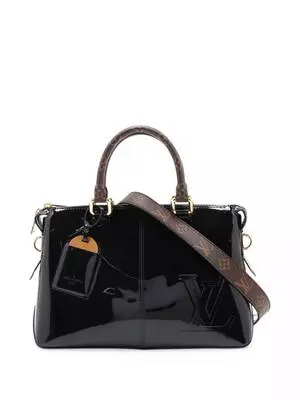 LOUIS VUITTON 2017 Vernis Miroir Tote Satchel - Black