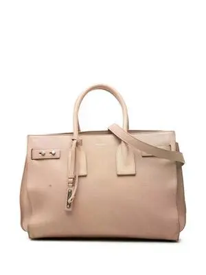 Saint Laurent 2017 Small Grained Calfskin Supple Sac De Jour Satchel - Brown