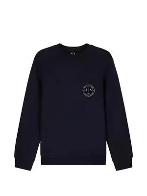 Armani Exchange Logo-patch Sweatshirt - Blue