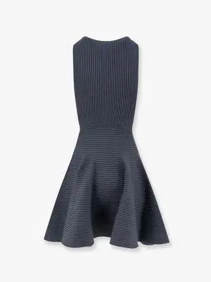 Alaïa Ribbed Skater Dress