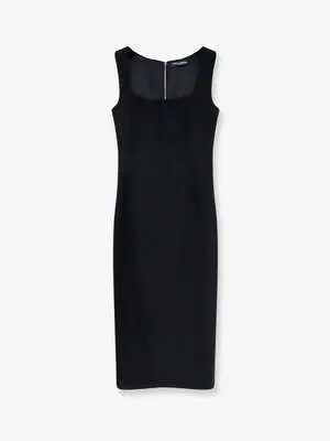 Dolce & Gabbana Virgin Wool Midi Dress