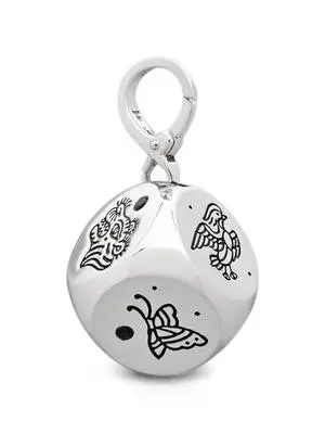 Tom Wood Roll The Dice Charm - Silver