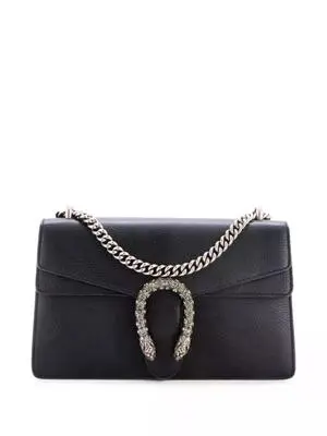 Gucci Dionysus Bag Leather Small Shoulder Bag - Black