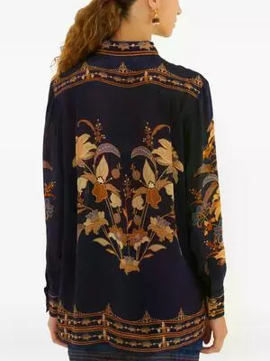 Farm Rio Liz Floral-print Button-down Shirt