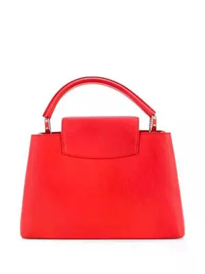 LOUIS VUITTON Capucines Bag Leather Pm Satchel